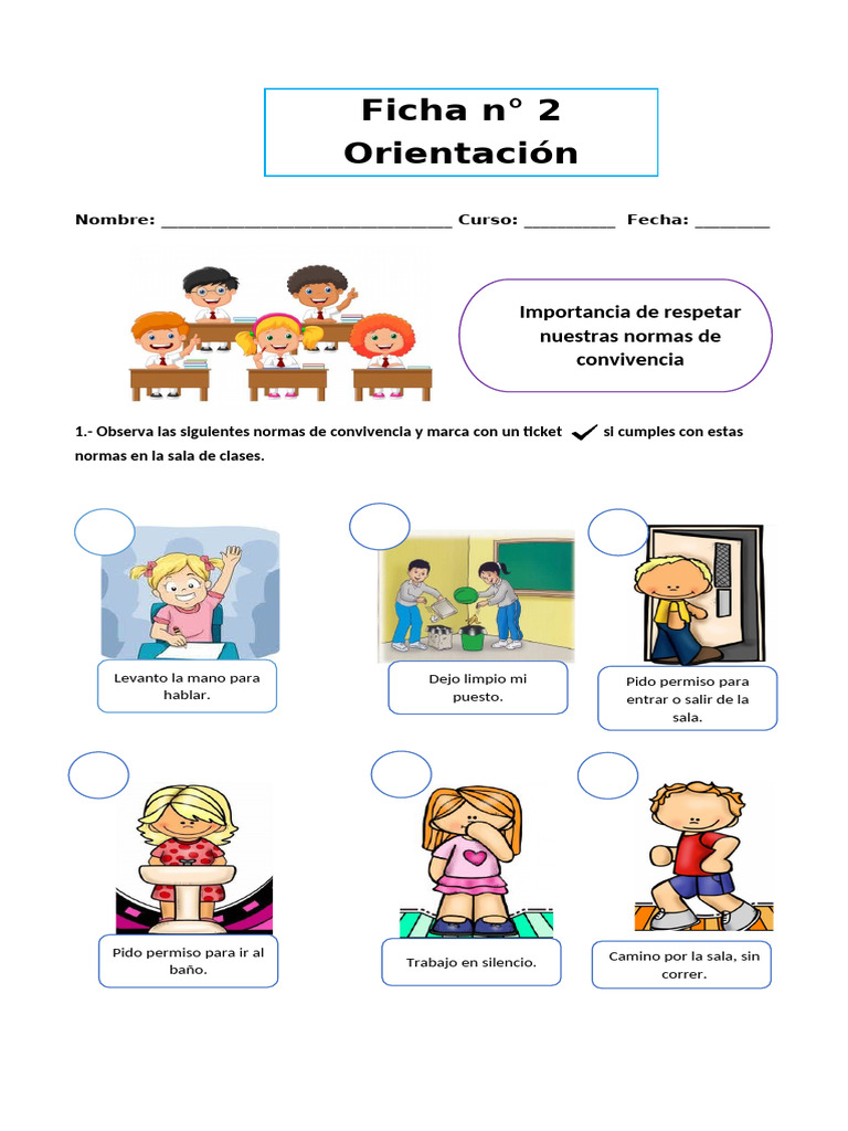 FICHA 2 Orientación | PDF