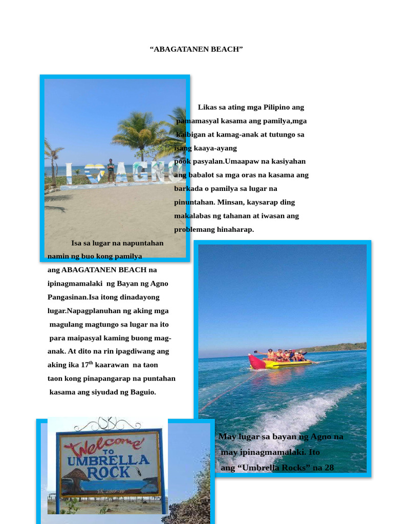 Lakbay Sanaysay-Dwayne | PDF