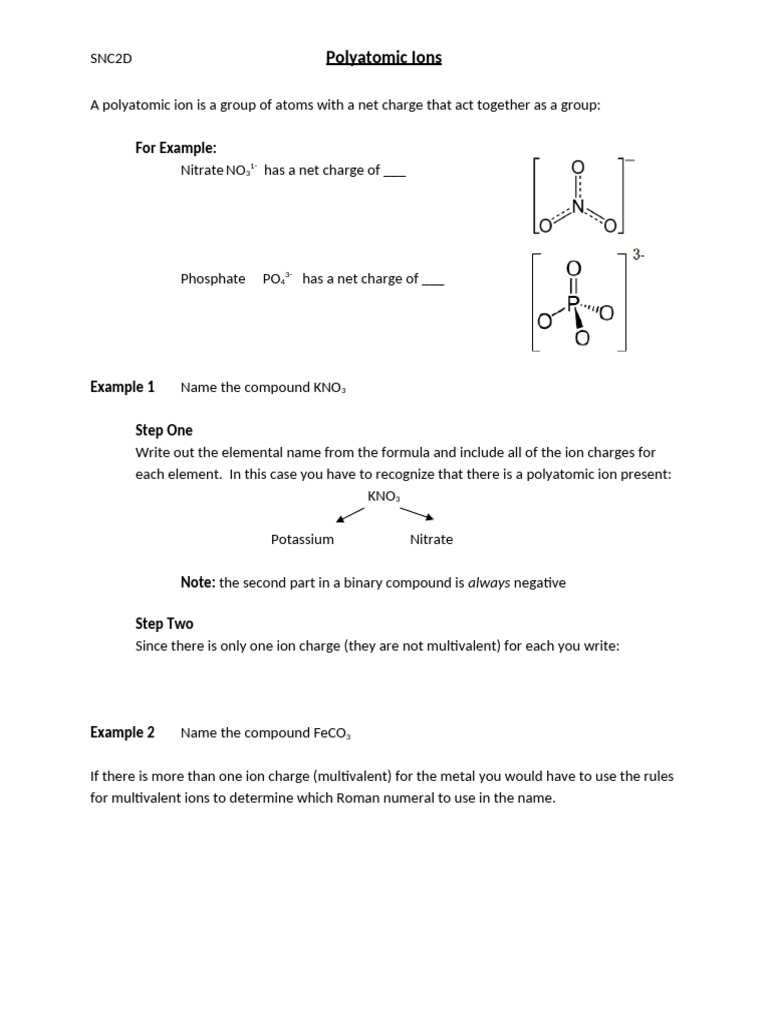 Polyatomic | PDF