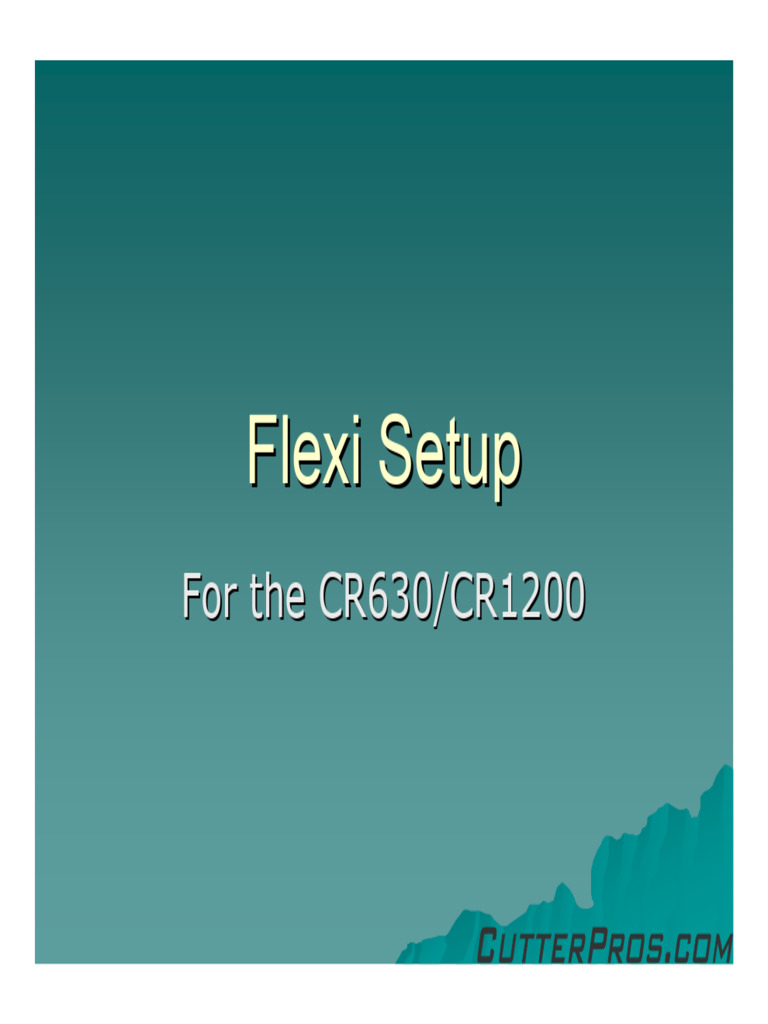 Flexi Starter cr630 Setup | PDF
