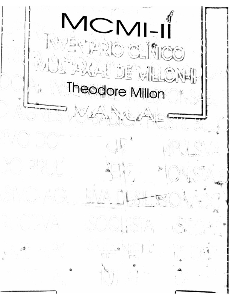 Millon Mcmi - II | PDF