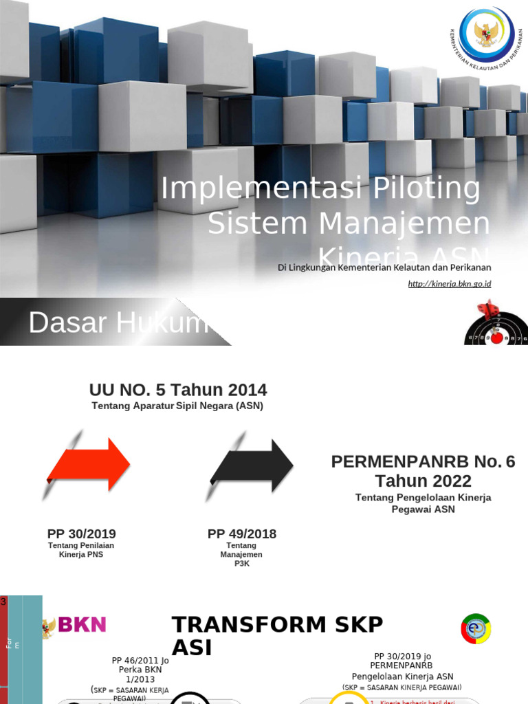Piloting Implementasi Sistem Manajemen Kinerja ASN Di Lingkungan KKP ...