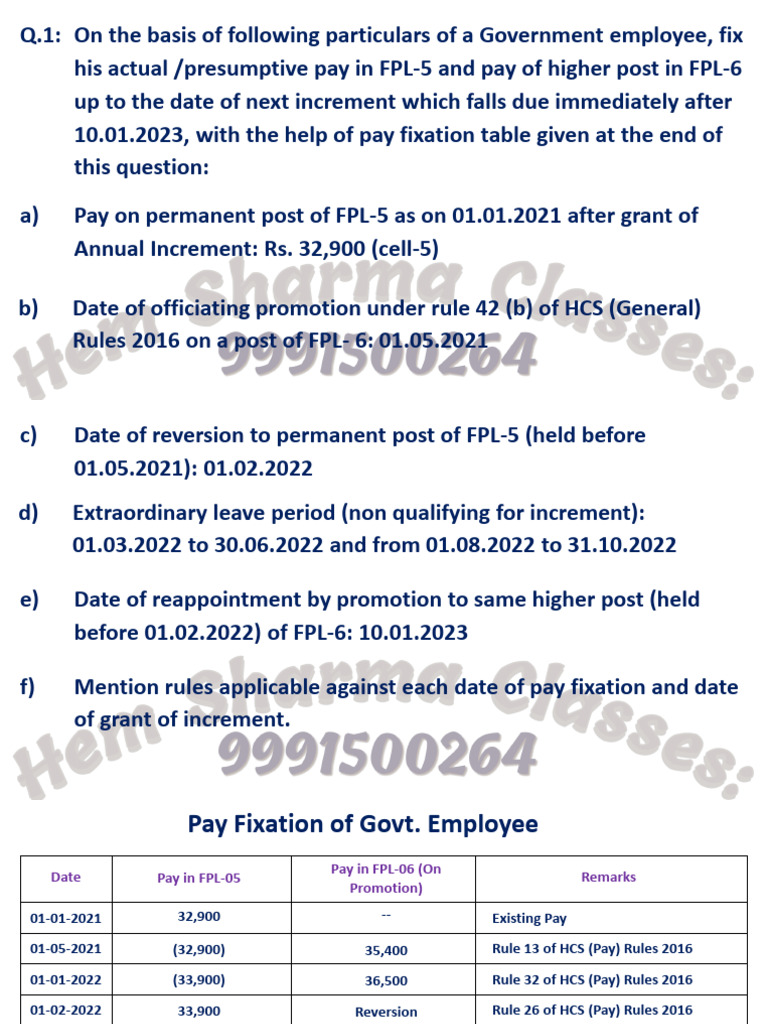 LAD 24 Pay Fixation PDF | PDF