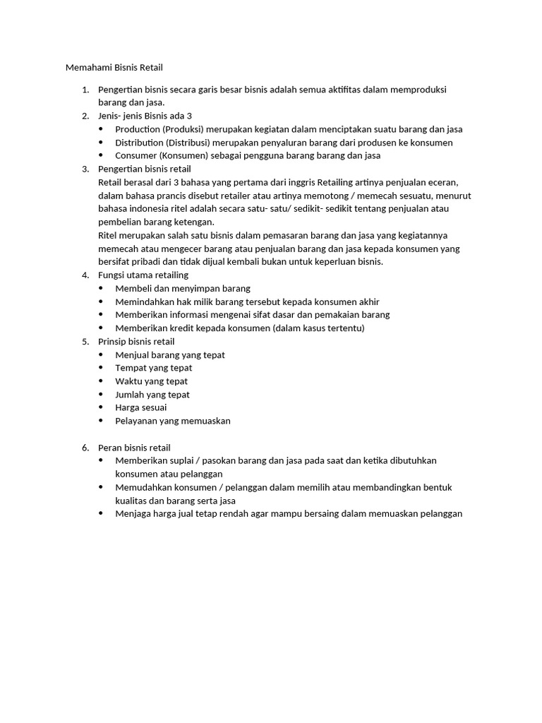 Memahami Bisnis Retail Pdf