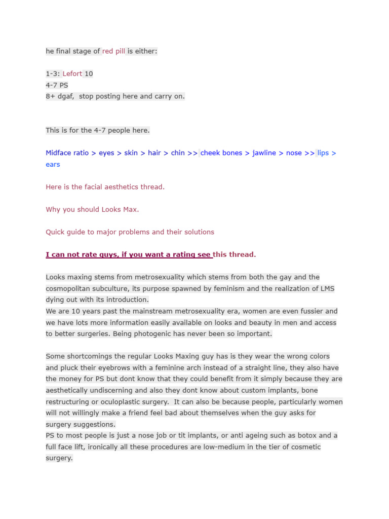 Guide To Improving Looks | PDF