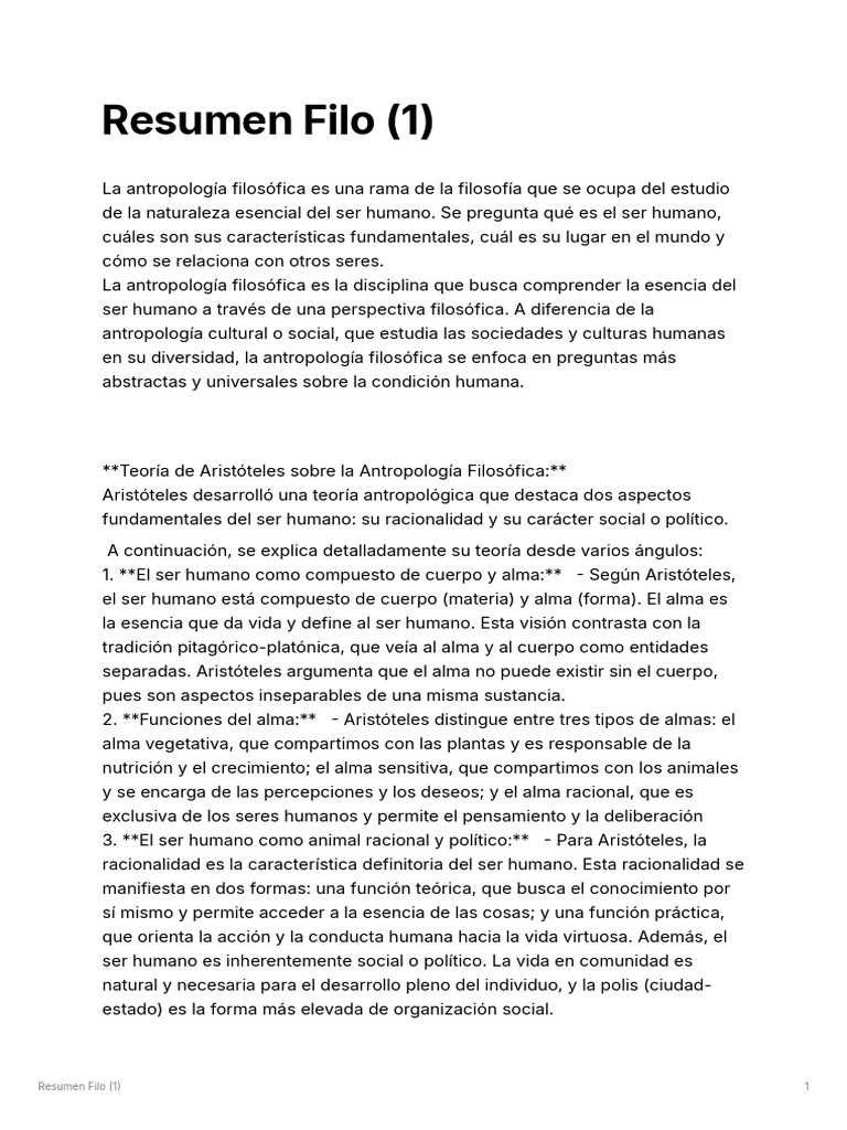 Resumen Filo | PDF