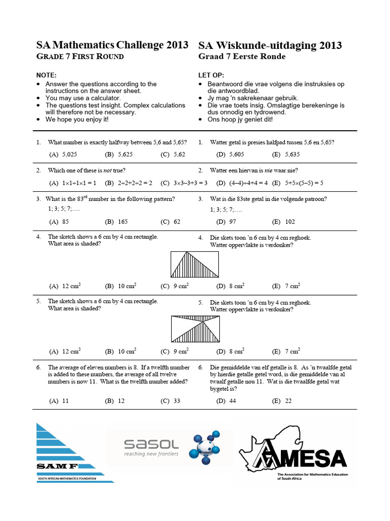 Grade 7 Maths Task 3 | PDF