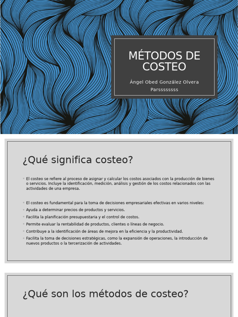 Métodos de Costeo | PDF