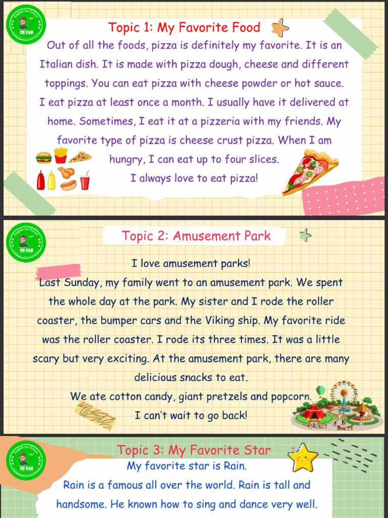 Presentation Topics - Kids p1 | PDF