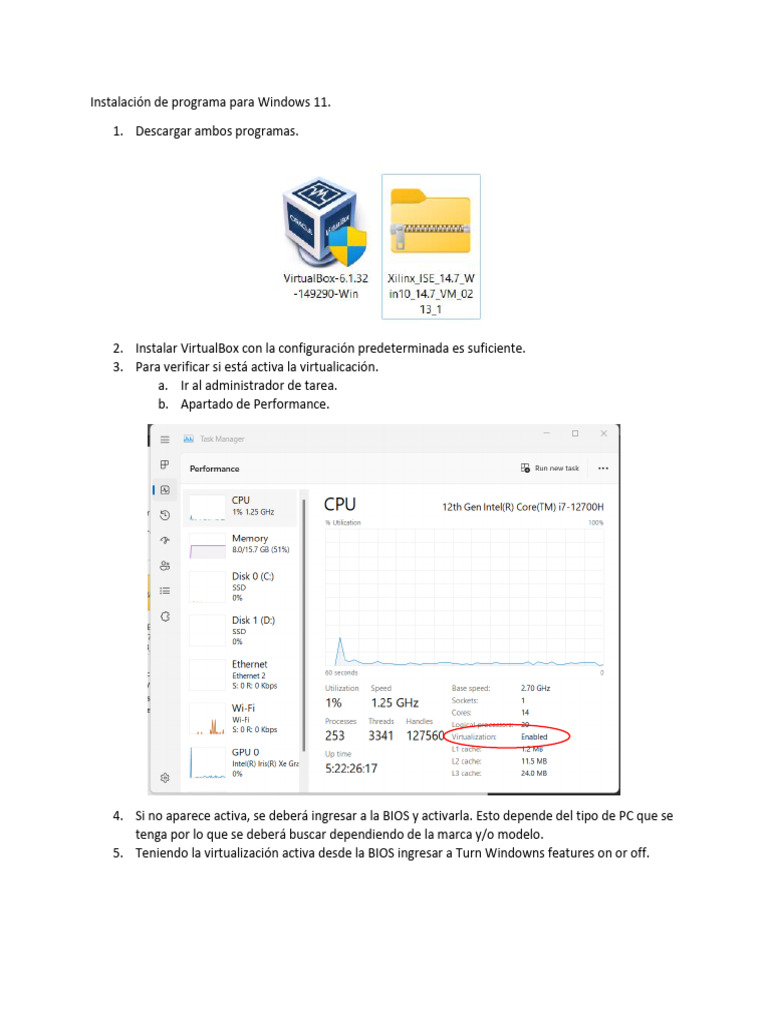 Instalación Del Programa | PDF