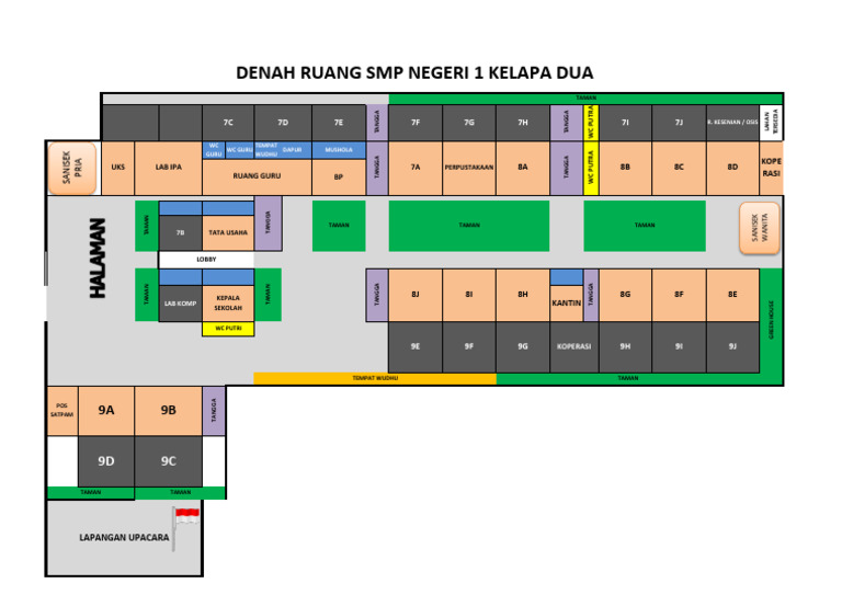 Denah Ruang SMPN 1 KD | PDF