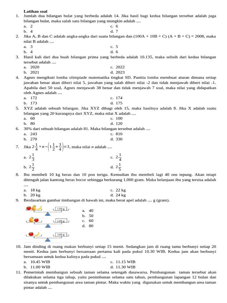 Osn MTK Fix 23 | PDF
