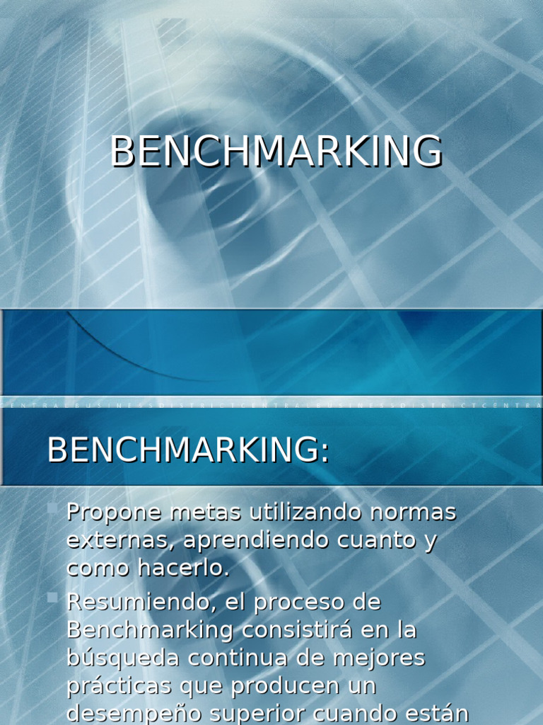 Bench Marking | PDF
