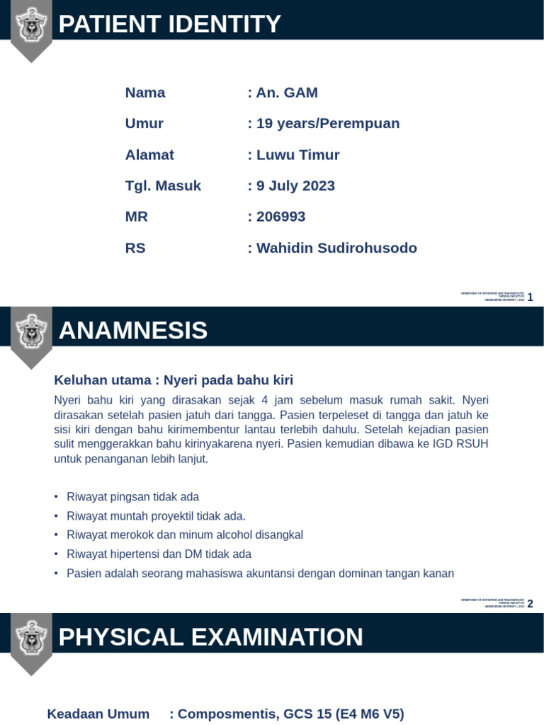 Closed Fracture Middle Left Clavicle Allman Classification Group 1 ...