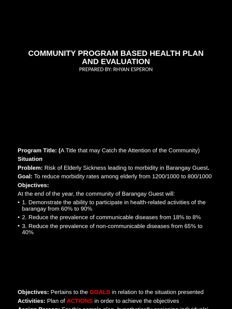 CHN 12 | PDF | Evaluation | Program Evaluation