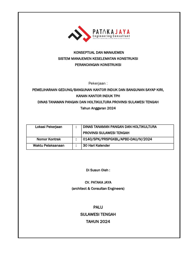 Rancangan Konseptual SMKKK Aula Dan WC | PDF