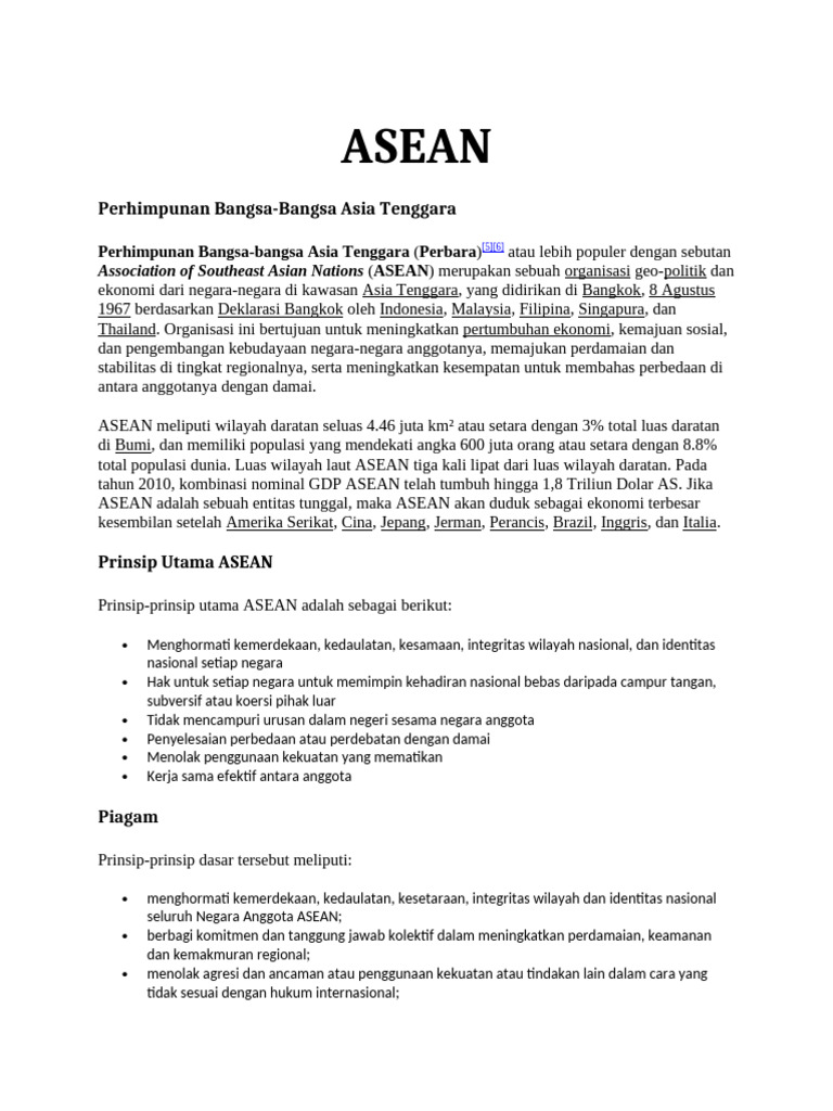 ASEAN | PDF