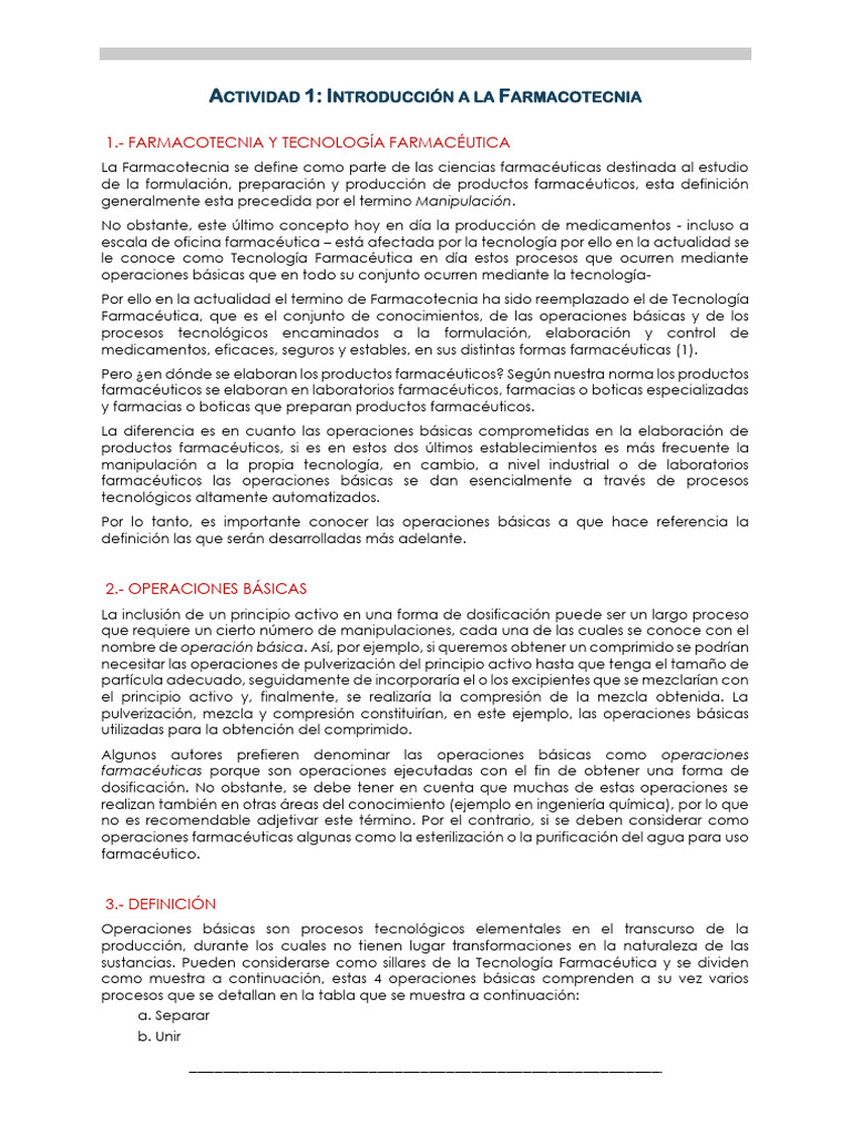 Clases Tecnologia Farmaceutica Ii 1 | PDF | Filtración | Farmacéutico