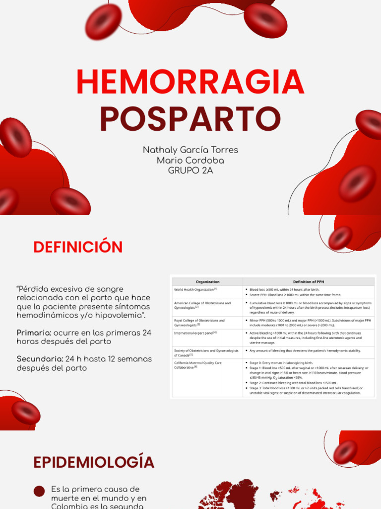 Hemorragia Posparto | PDF