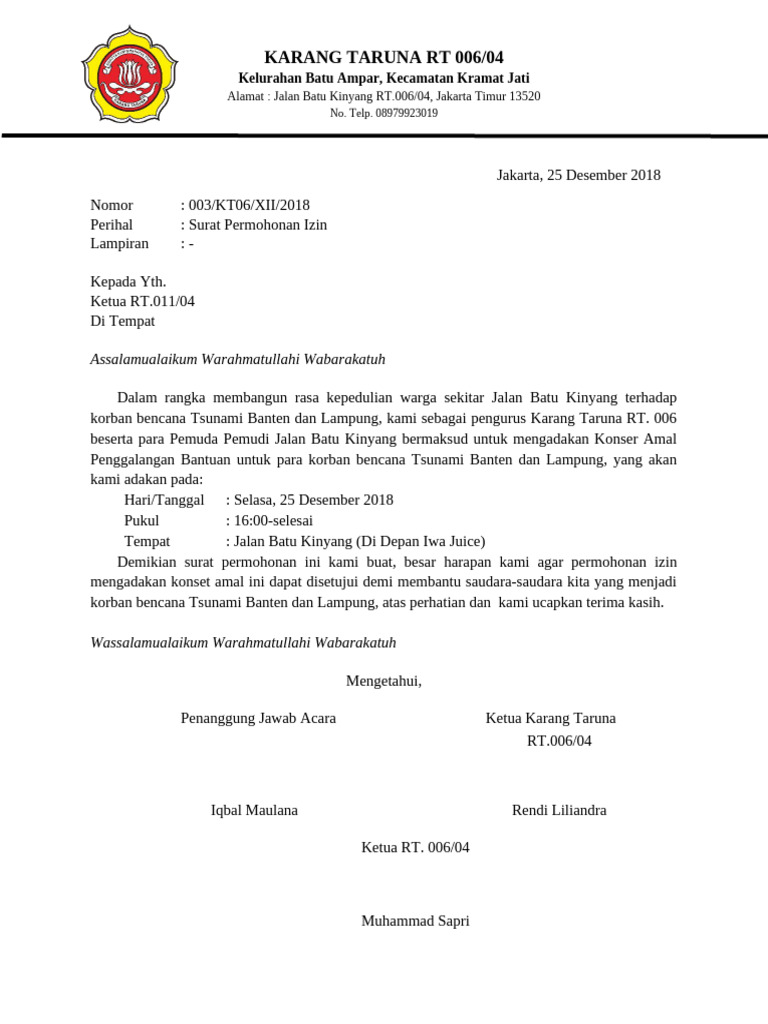 003 Surat Izin Konser | PDF