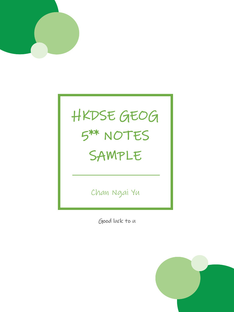 Dse Geog Sample | PDF