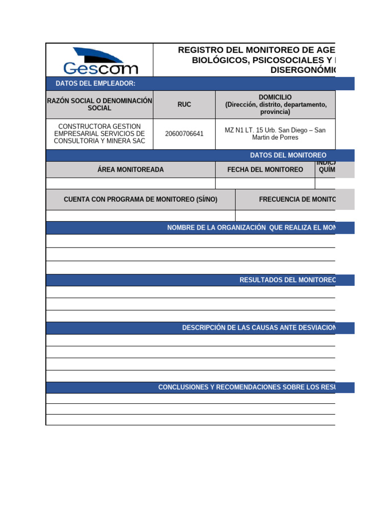 Gescom - Reg. Monitoreo de Agentes Físicos, Químicos, Biológicos ...