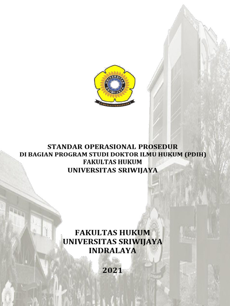 Sop S3 Ih FH Unsri - 2 | PDF