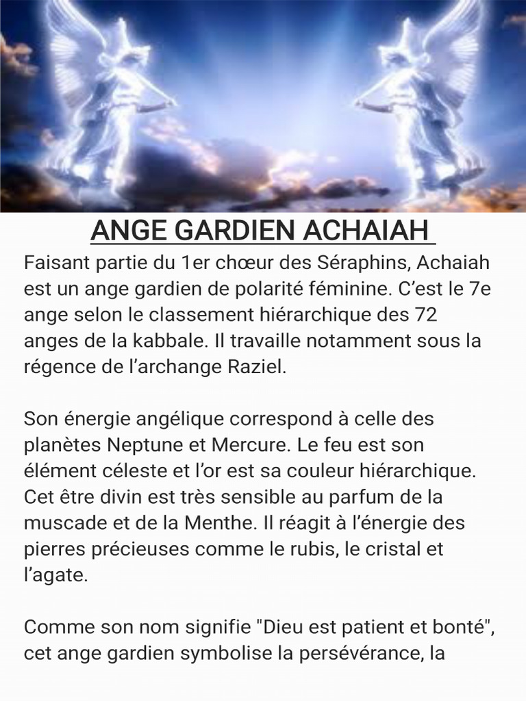 Ange Gardien Achaiah | PDF