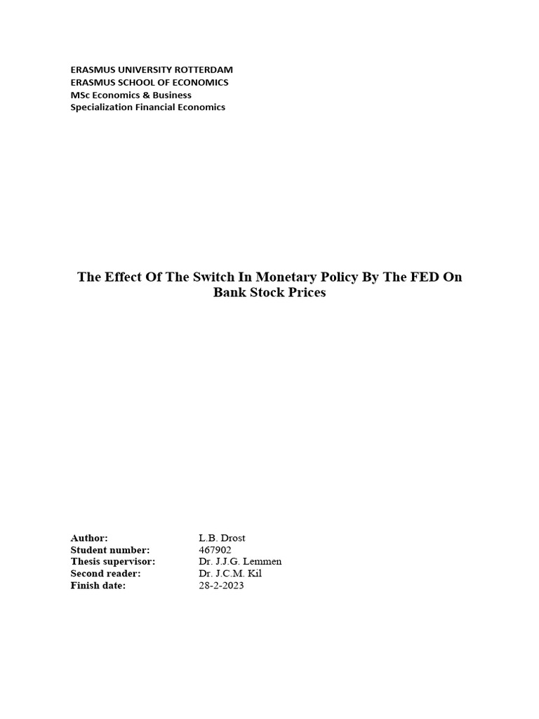 MSC Thesis 467902 Lucas Drost PDF | PDF