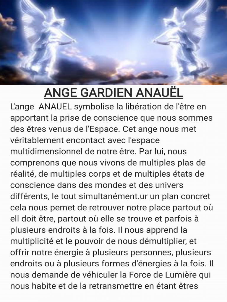Ange Gardien Anauël | PDF