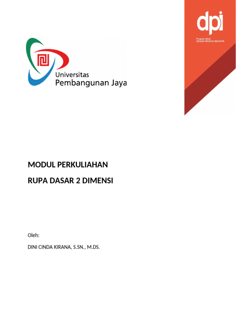 Textbook VCD103 Modul Perkuliahan Rupa Dasar 2 Dimensi 2018 | PDF