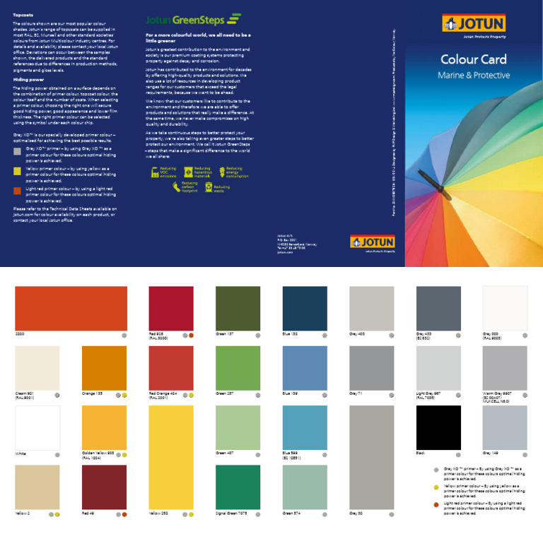 Marine and Protective Colour Card | PDF