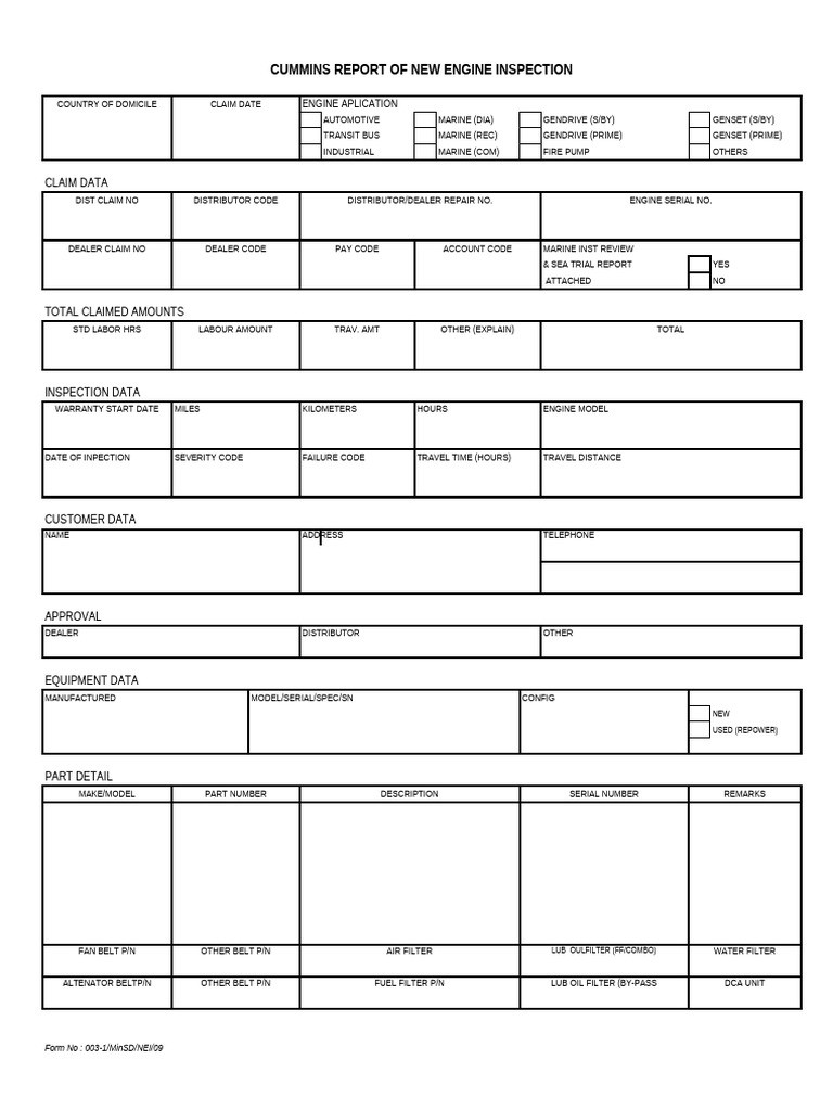 Standard Form NEI Hal 1 Dan 2 | PDF