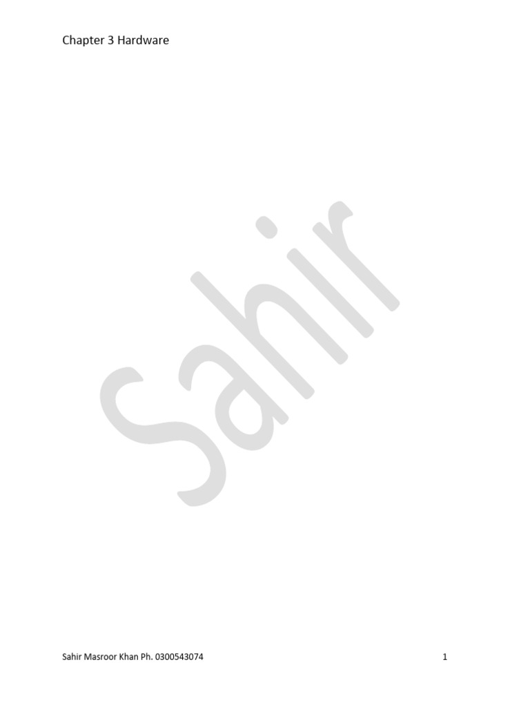 Ch 3 Hardware Pdf Random Access Memory Read Only Memory