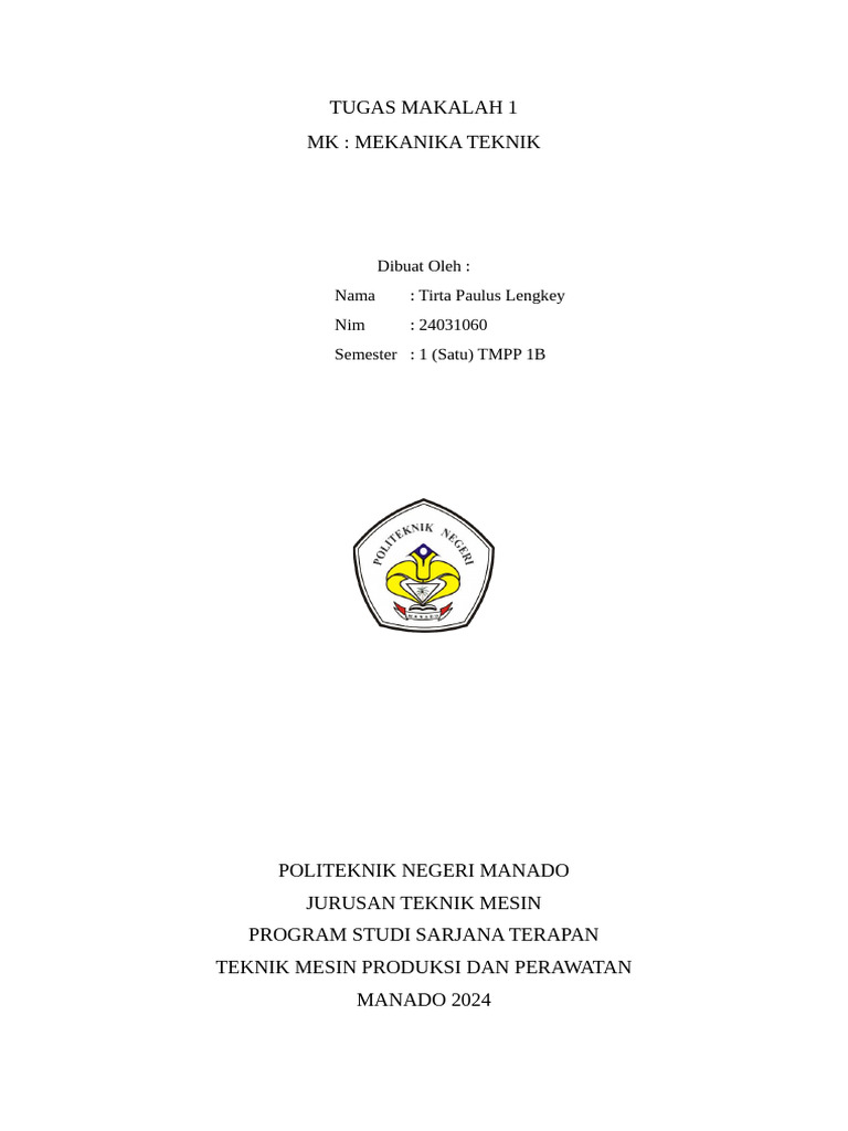 Tugas Makalah Tirta 2 | PDF Tugas Makalah Tirta 2 | PDF