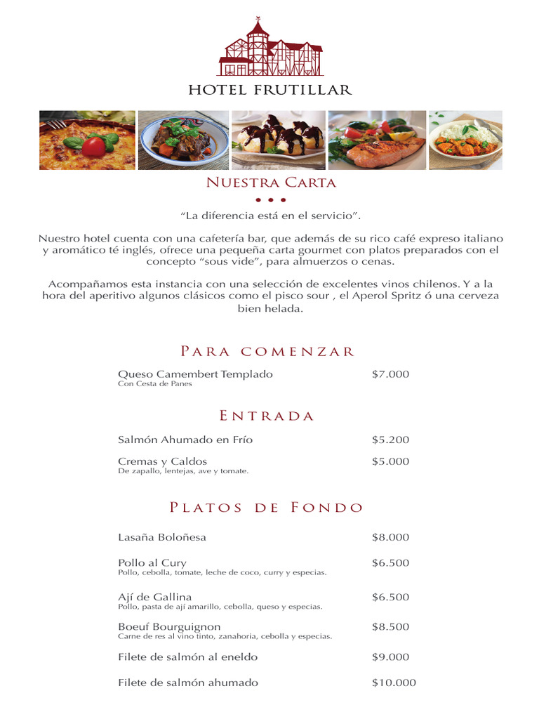 Carta Menu 1 | PDF