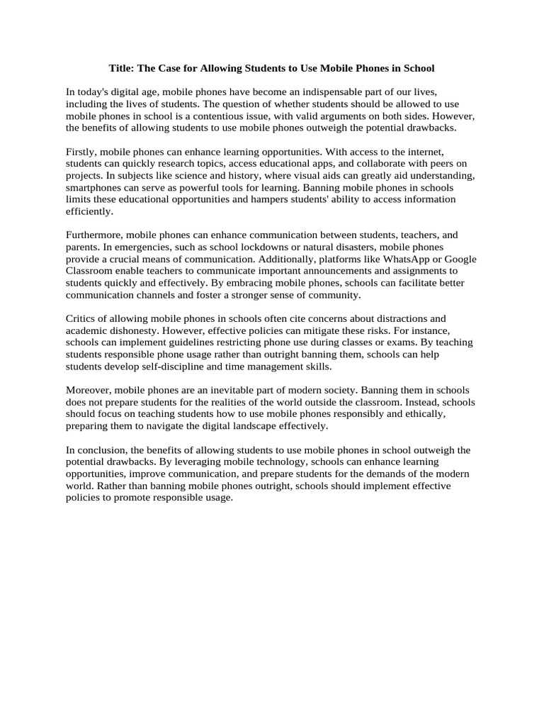 Argumentative Text | PDF | Mobile Phones | Career & Growth