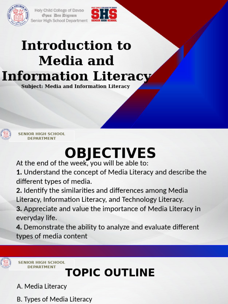 1.introduction To Media and Information Literacy | PDF
