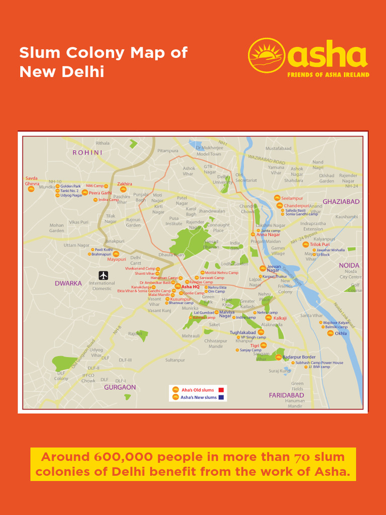 Delhi Slum Areas and Community Map | PDF | Delhi