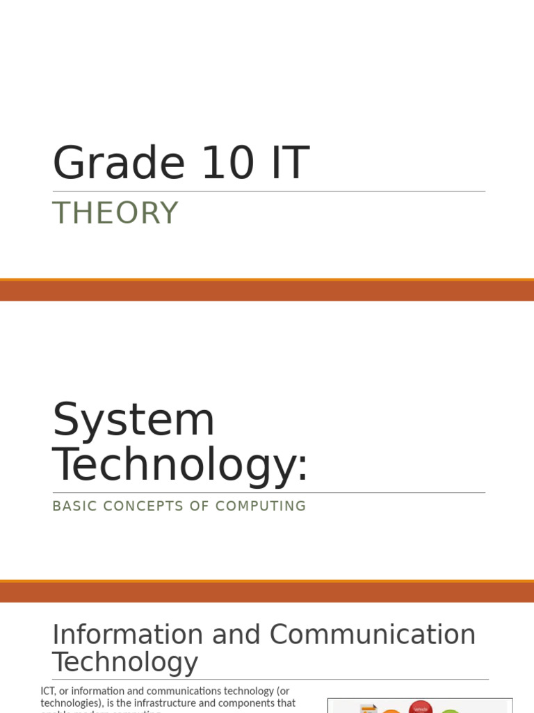 Grade 10 IT Theory | PDF