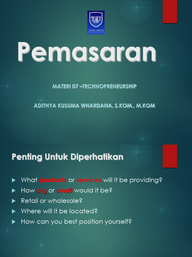 TECHNOPRENEURSHIP_Week_7 | PDF