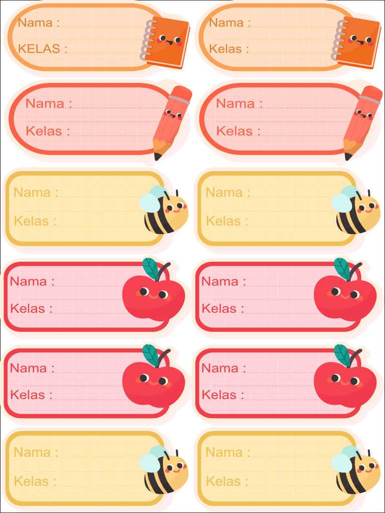 stiker label nama | PDF