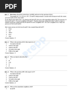 Infosys Puzzle Solving Practice Test | PDF