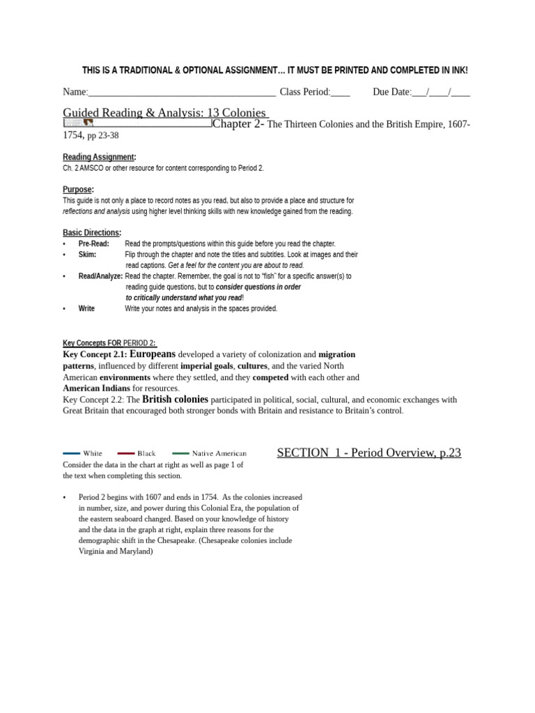 Colpleted Chapter 2 Amsco | PDF