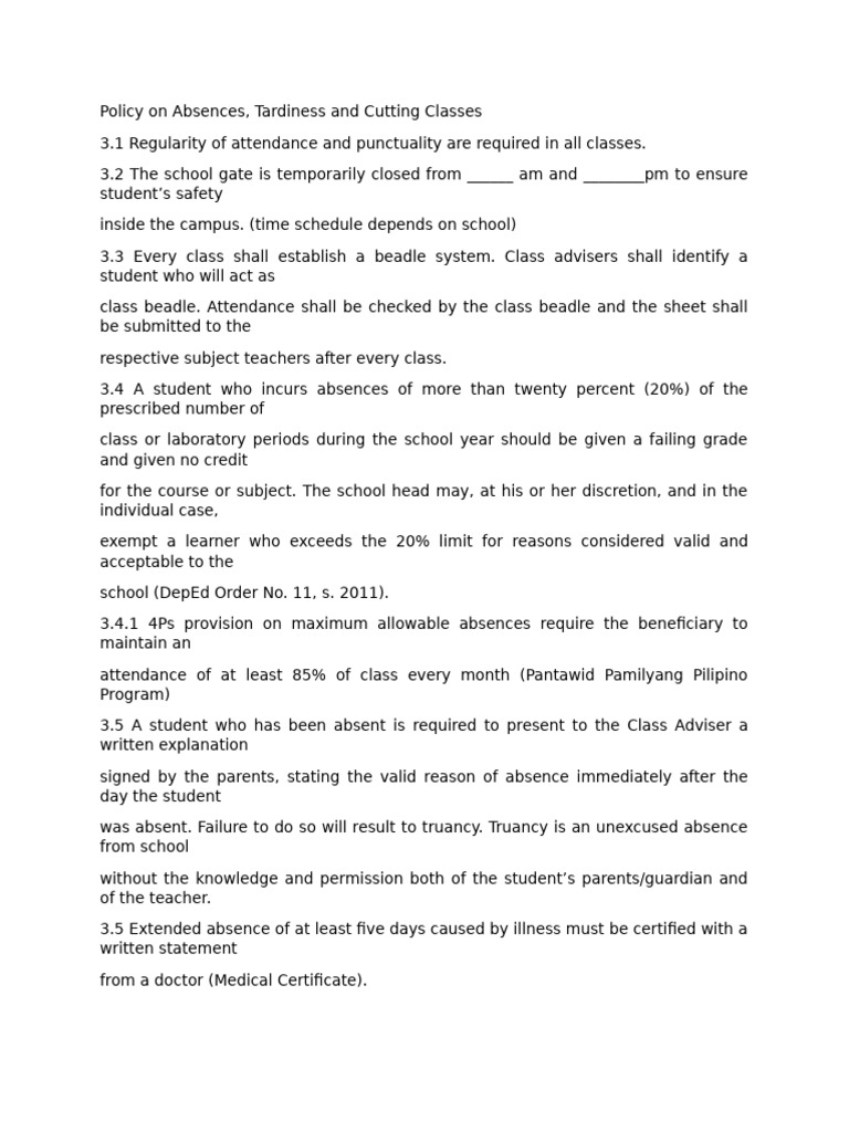 School Policies | PDF