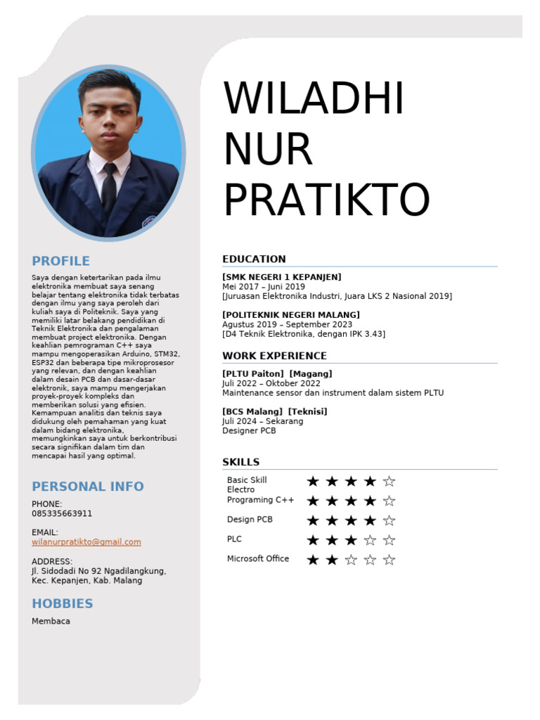 Bold Modern Resume | PDF