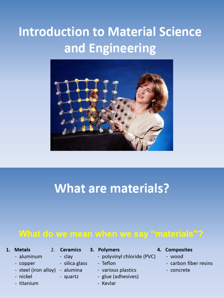 Intro To Science Enginering Materials | PDF