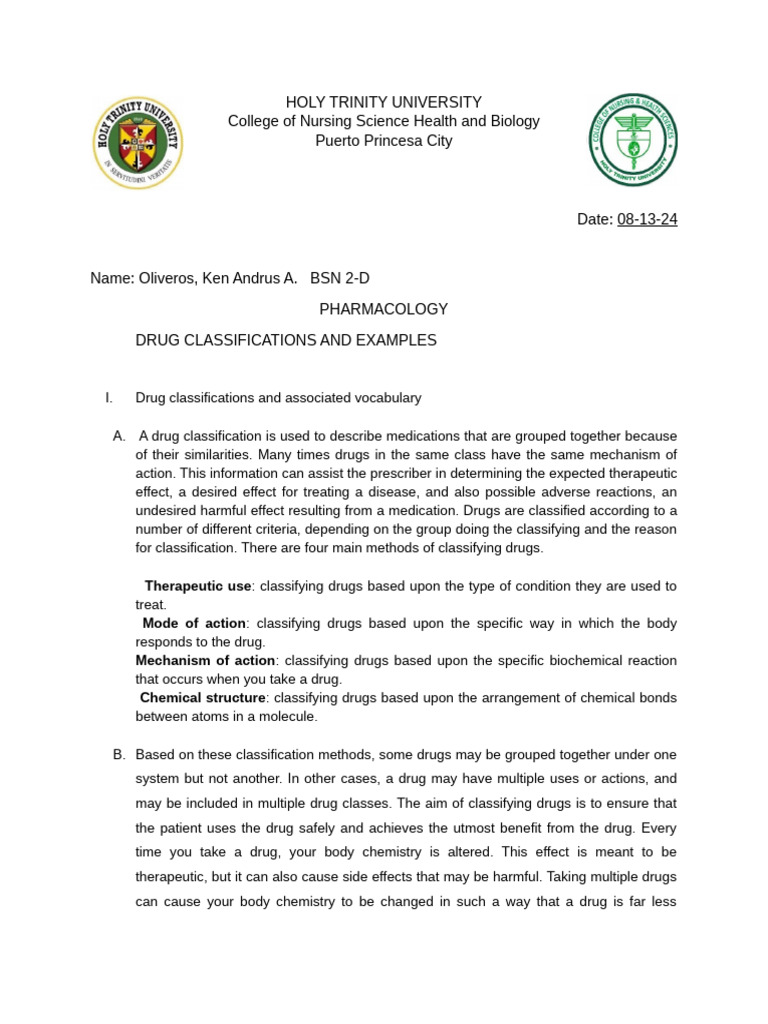 drugs-classifications | PDF