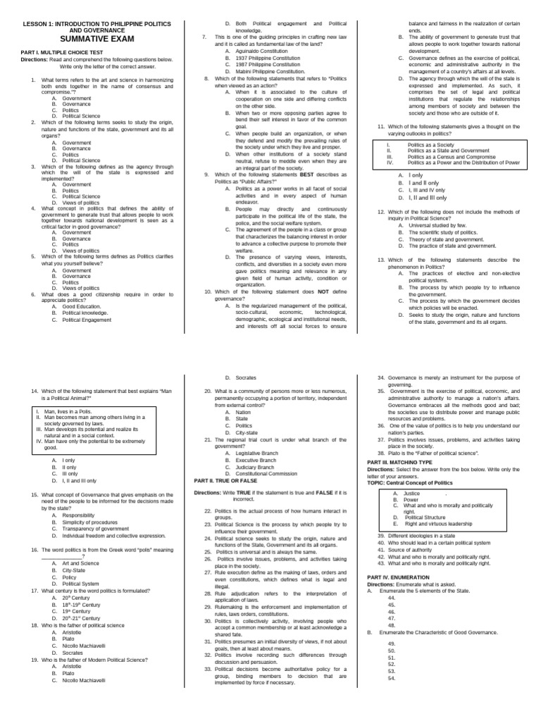PPG Lesson 1 - Unit Test | PDF