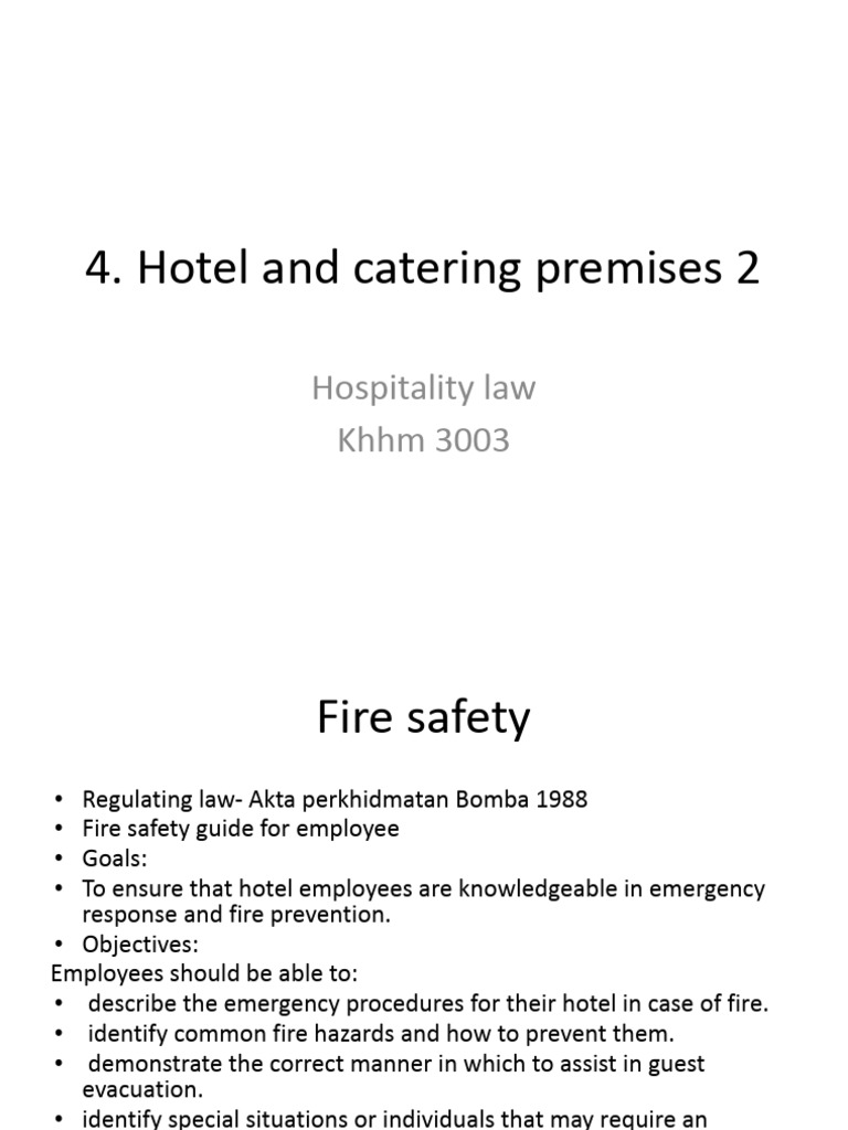 4.hotel and Catering Premises 2 | PDF